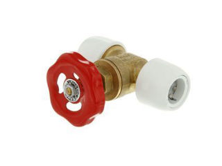 City Plumbing Ltd. HEP2O White Gate Valve - Hot/cold 15mm